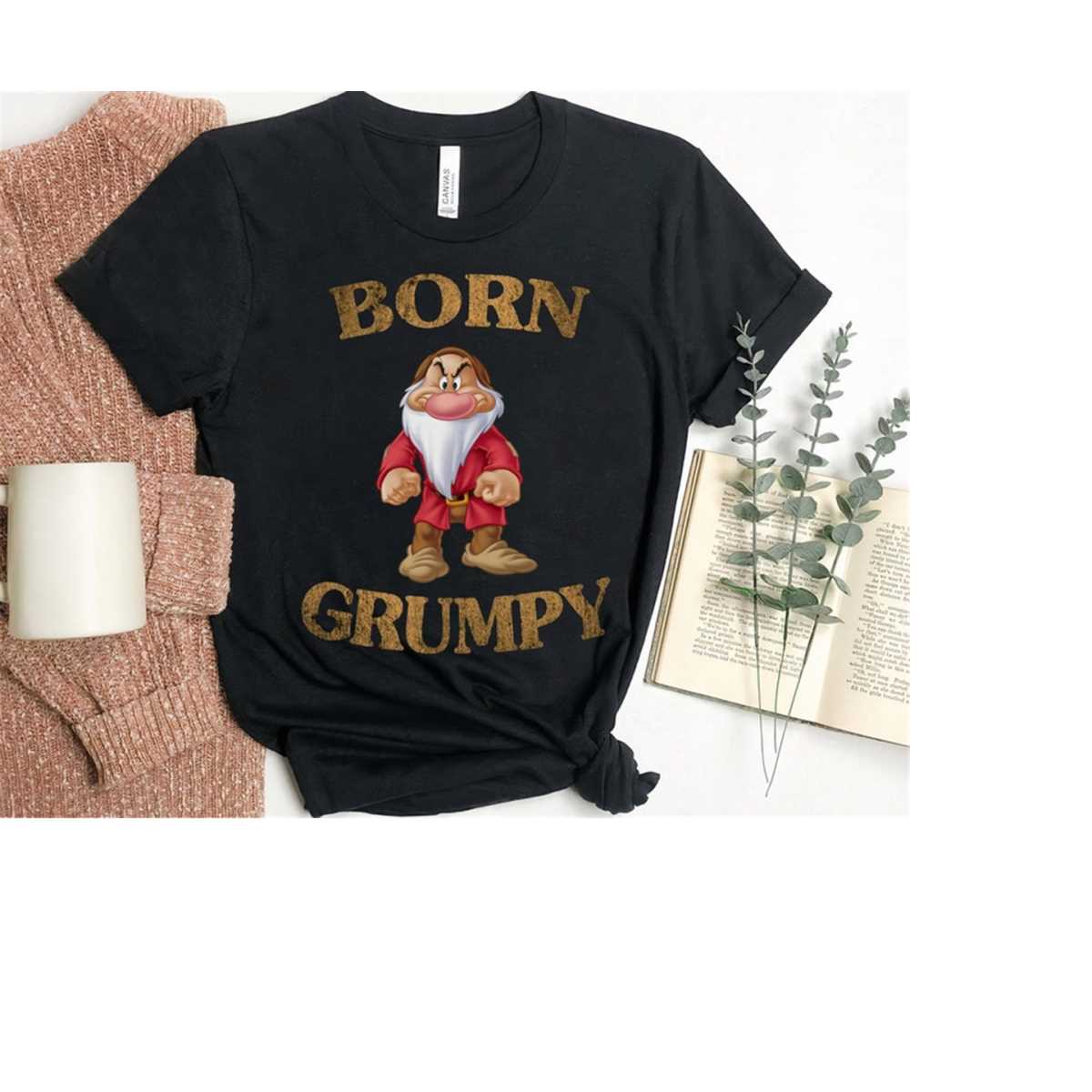 Disney Grumpy Dwarf Born Grumpy Shirt, Snow White and Seven | Inspire ...
