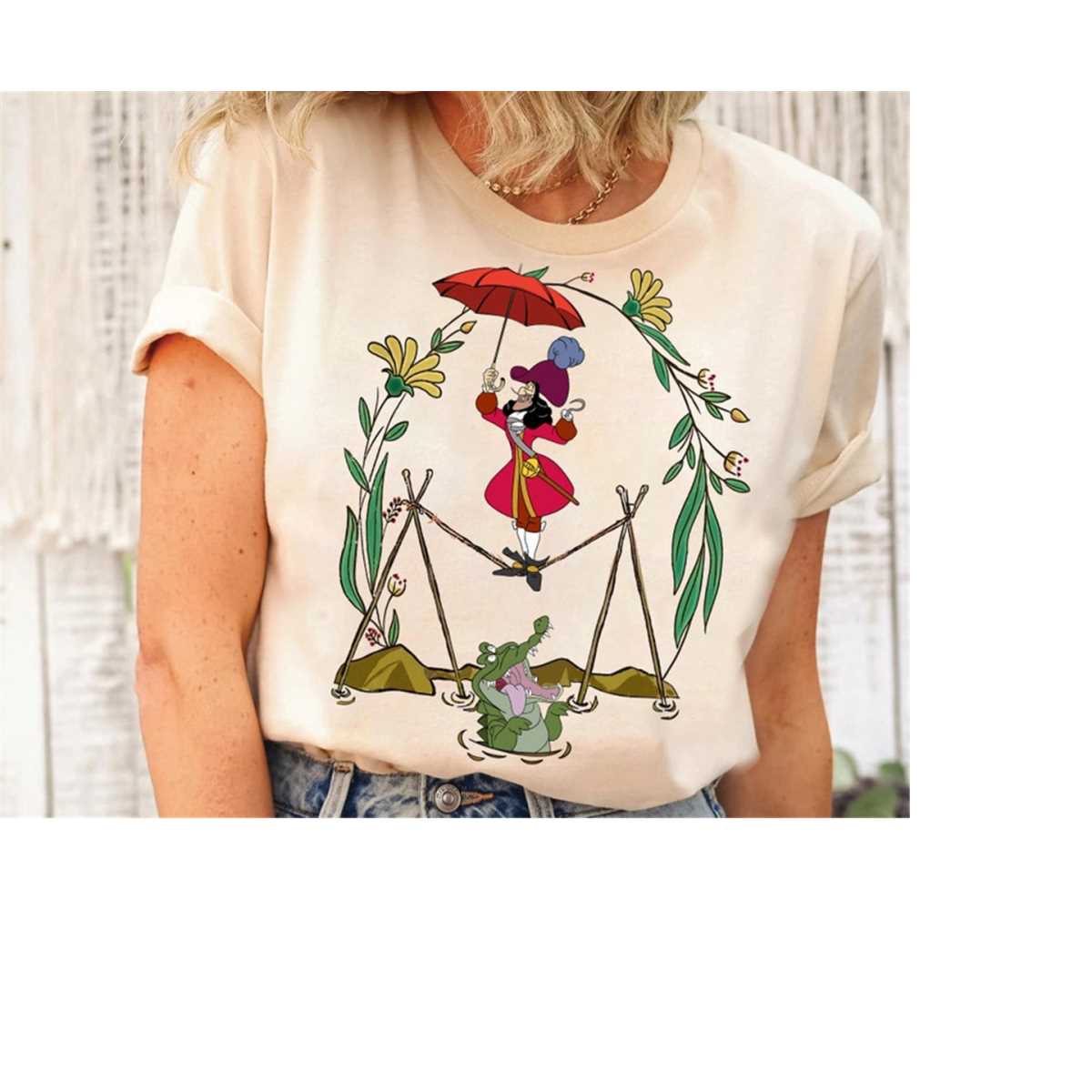 Disney Peter Pan Captain Hook and TickTock Haunted Mansion T | Inspire ...