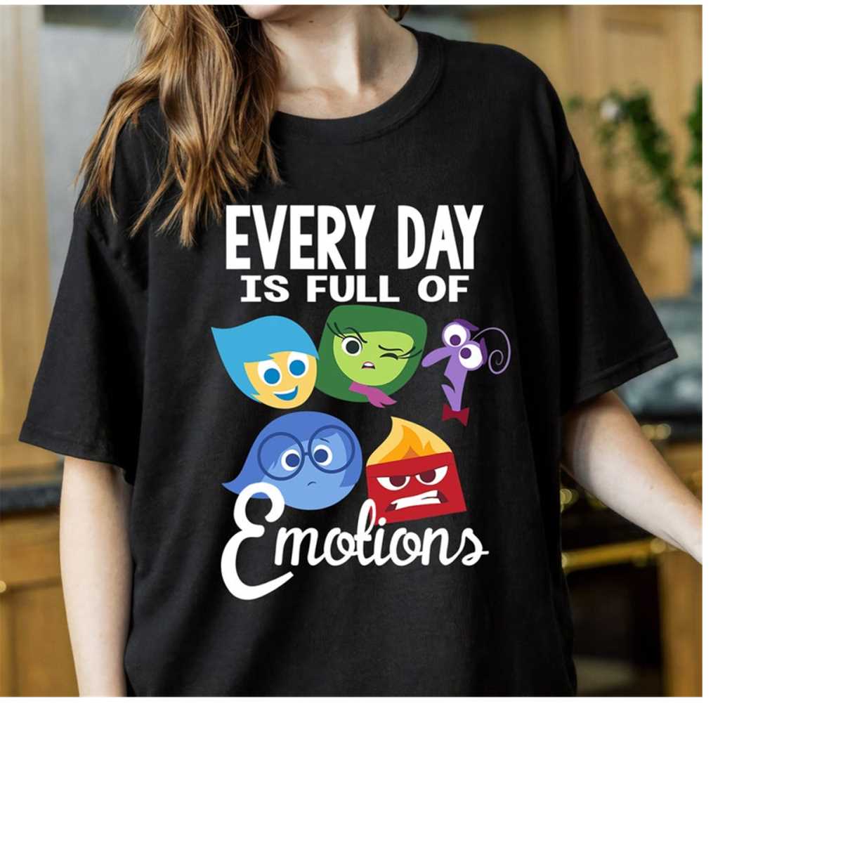 Disney Pixar Inside Out Every Day Emotions TShirt, Joy Disgu | Inspire ...