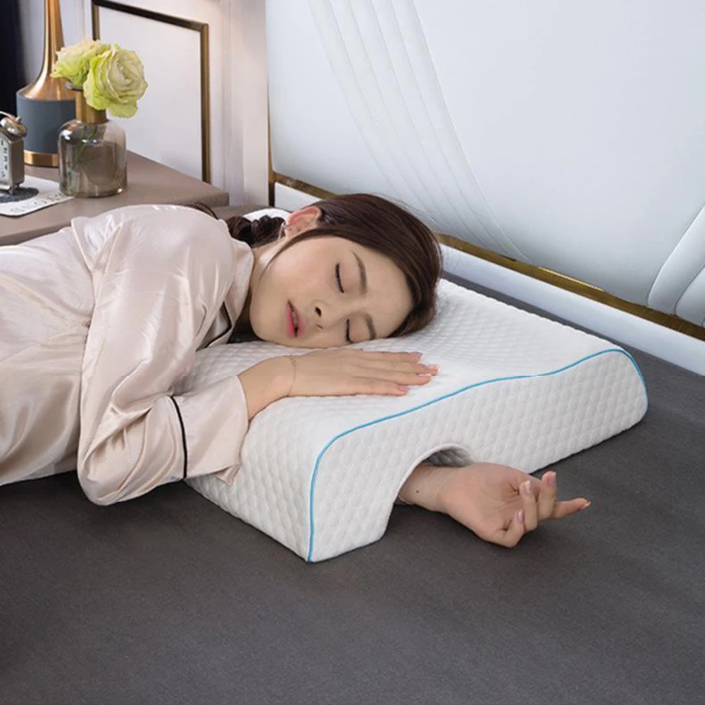 Memory Foam Side Sleeper Pillow w/Arm Hole | Inspire Uplift