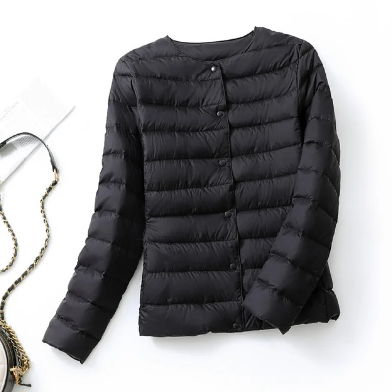Ultralight Collarless Puffer Jacket for Women | Inspire Uplift