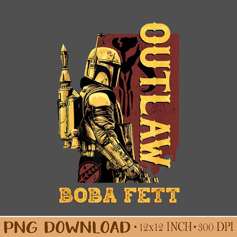 Star Wars The Book of Boba Fett Galactic Outlaw Poster Desig | Inspire ...