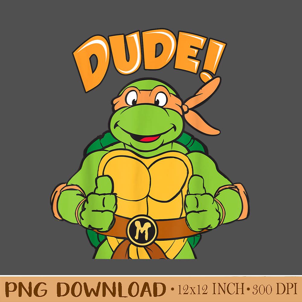 Teenage Mutant Ninja Turtles Michelangelo Dude T Shirt Desig | Inspire Uplift