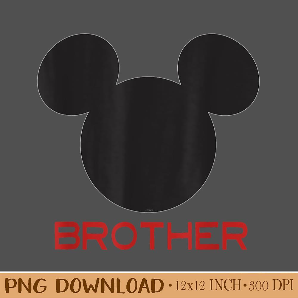 Disney Mickey Mouse Brother Family Design PNG. Instant Downl - Inspire ...