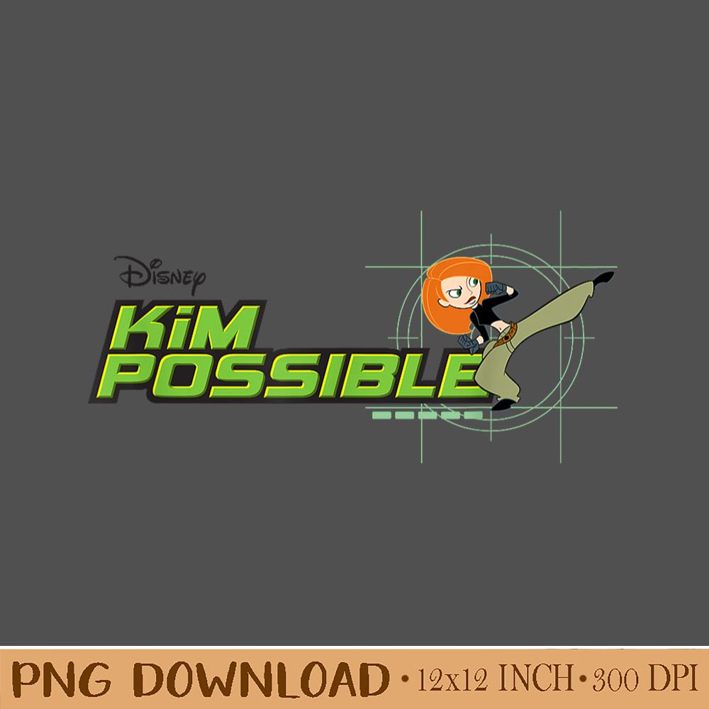 Disney Kim Possible Retro Logo Animated Series TShirt Design - Inspire ...