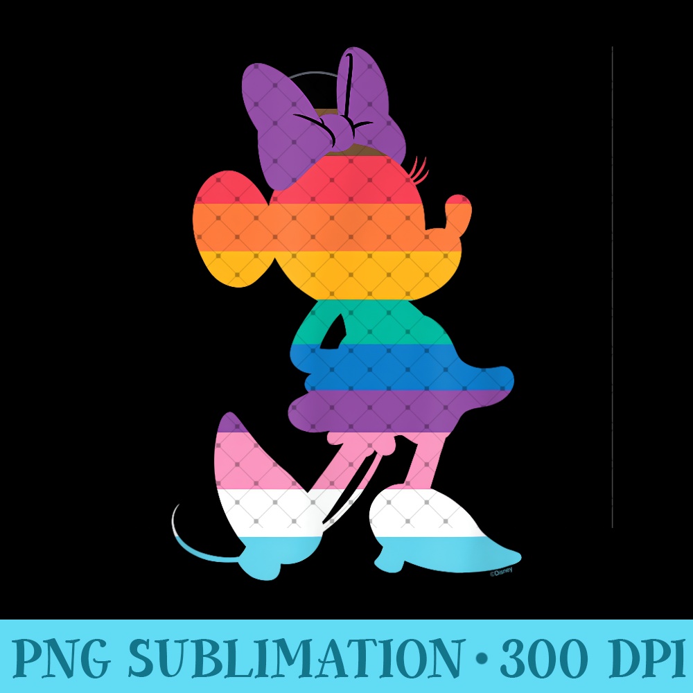 Disney Minnie Mouse Pride Inclusive Pose Rainbow Icon Fill - - Inspire ...