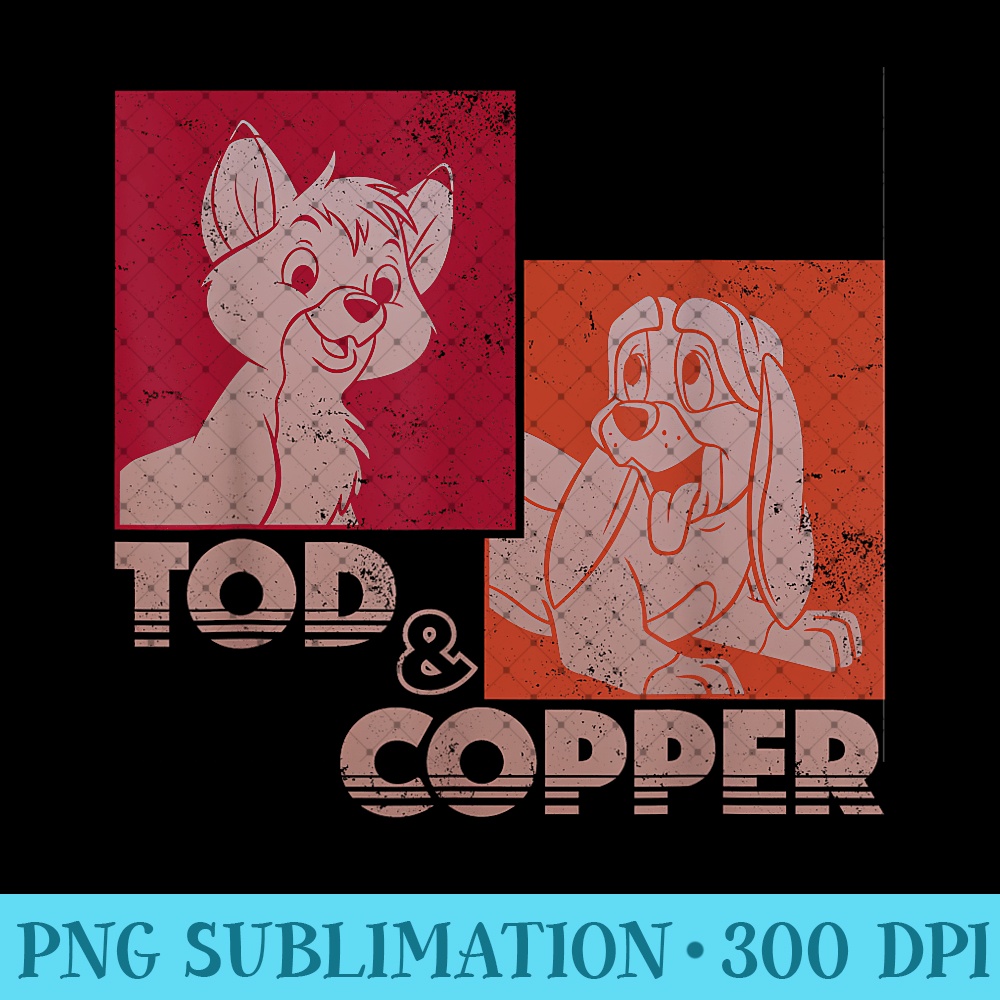 Disney The Fox and the Hound Tod And Copper Retro - Trendy P | Inspire ...