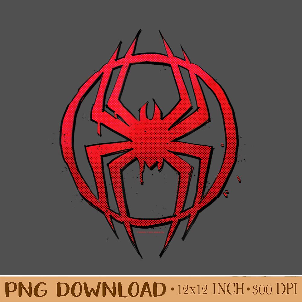 Marvel Spider Man Across the Spider Verse Miles Symbol Dots - Inspire ...