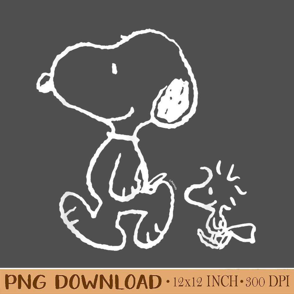 Peanuts Snoopy Woody Walk Design PNG. Instant Download - Inspire Uplift