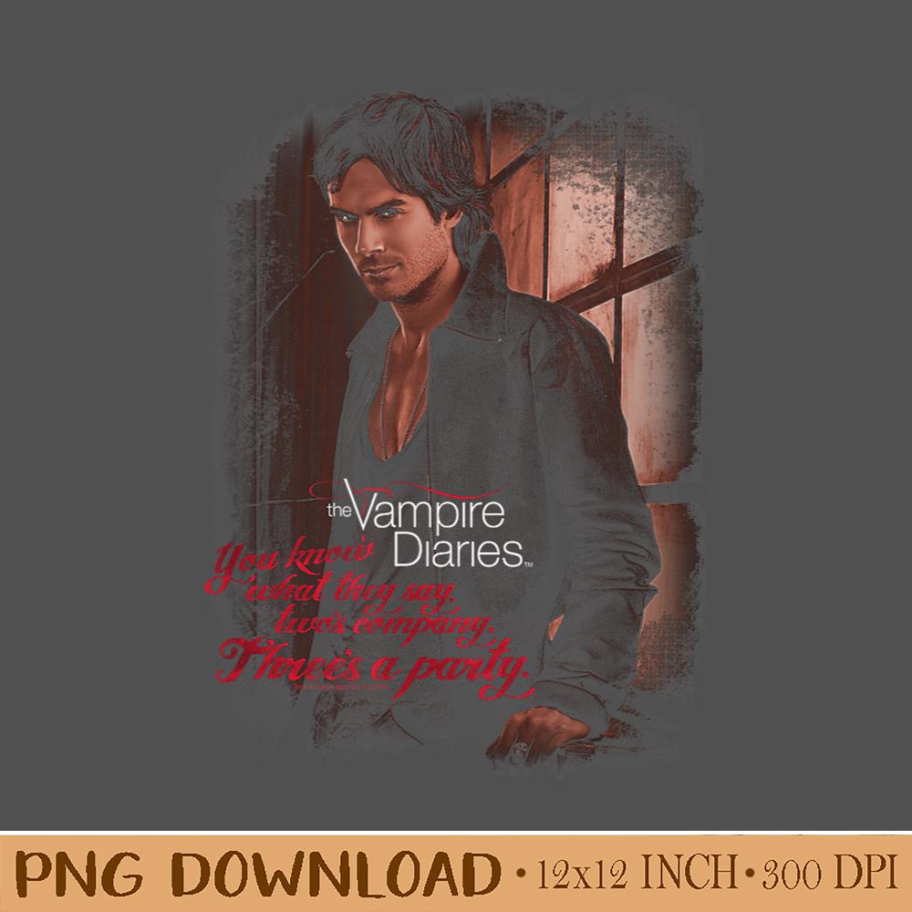 Vampire Diaries Threes A Party Design PNG. Instant Download - Inspire ...