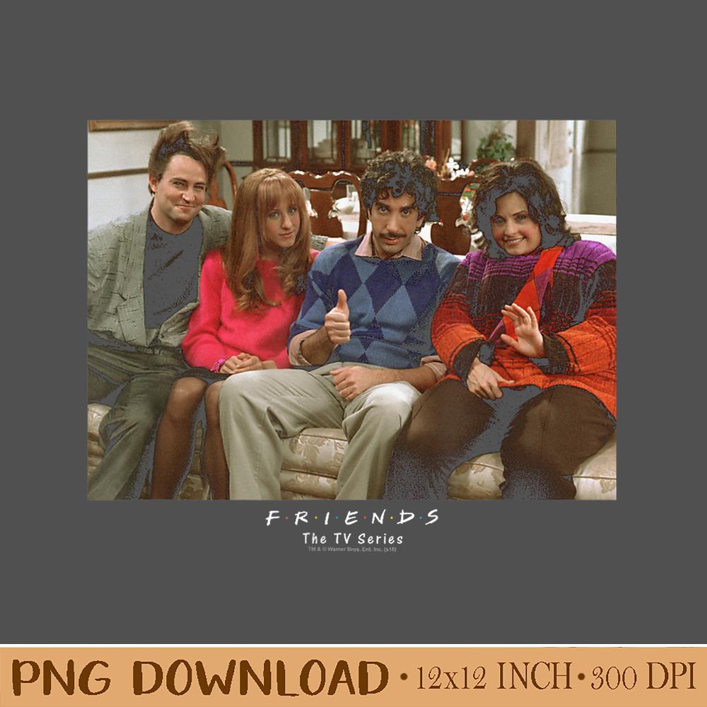 Friends Throwback Design PNG. Instant Download - Inspire Uplift