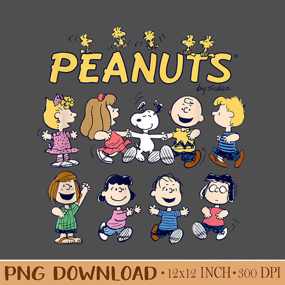 Peanuts Peanuts Friends Group Design PNG. Instant Download - Inspire Uplift