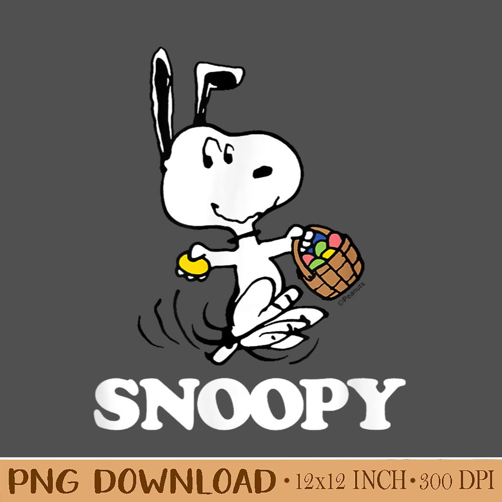 Peanuts Easter Snoopy Basket Design PNG. Instant Download - Inspire Uplift