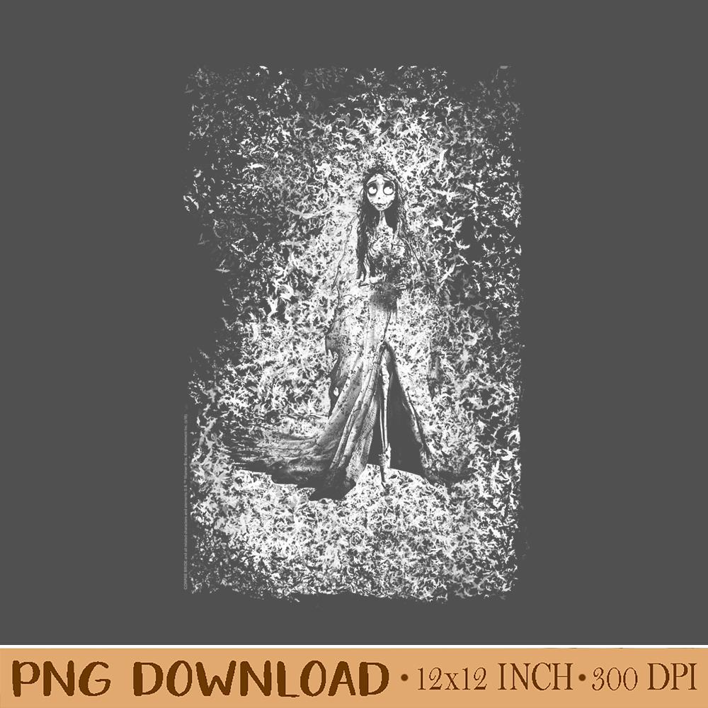 Corpse Bride Bird Dissolve Design PNG. Instant Download | Inspire Uplift