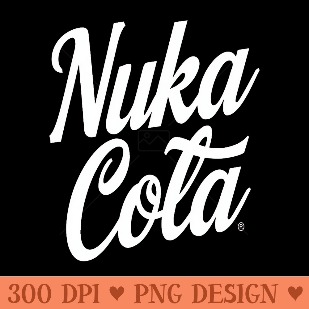 Nuka Cola White color - High Quality PNG Files - Inspire Uplift