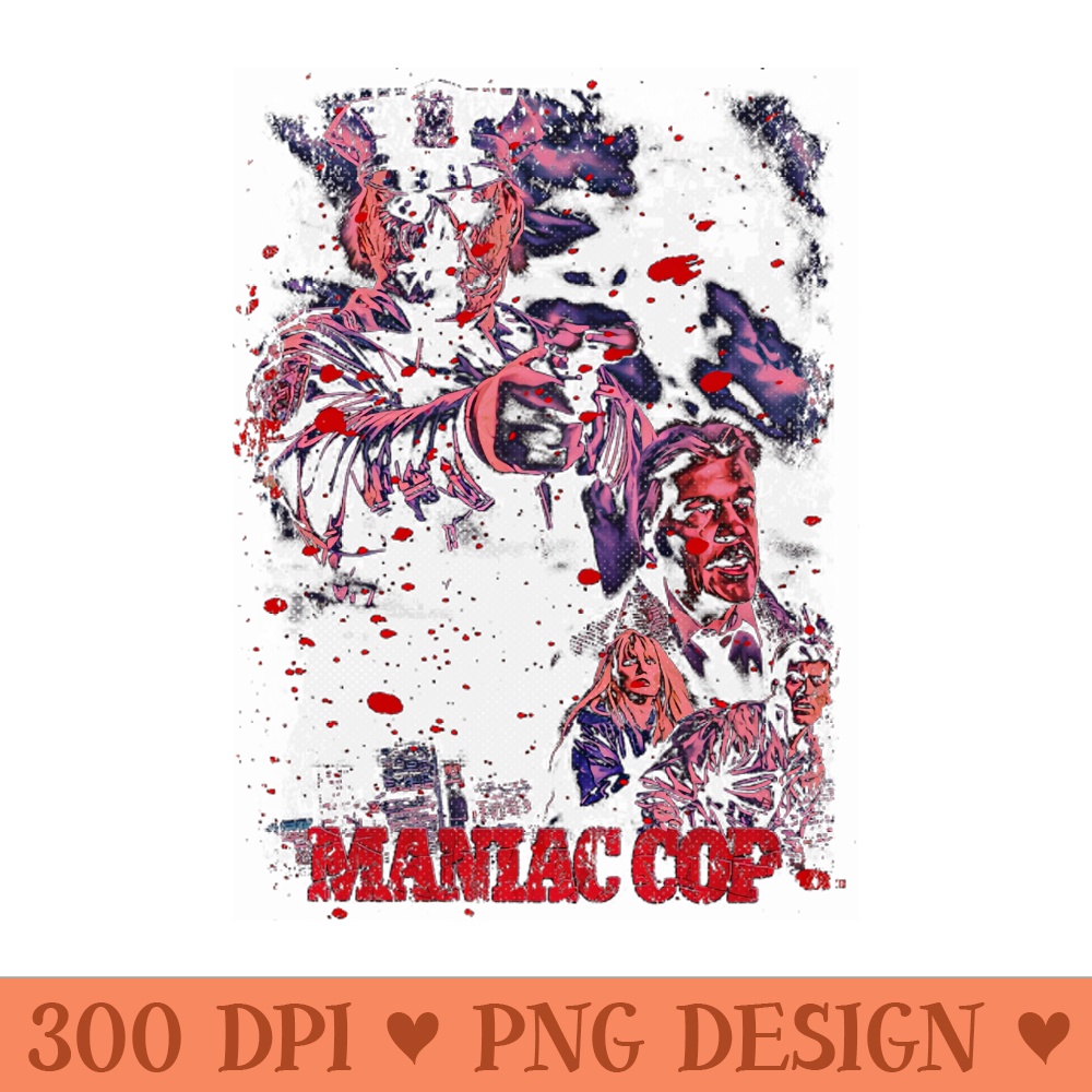 Beware The Maniac Cop Classic Horror Movie - Trendy PNG Desi | Inspire ...