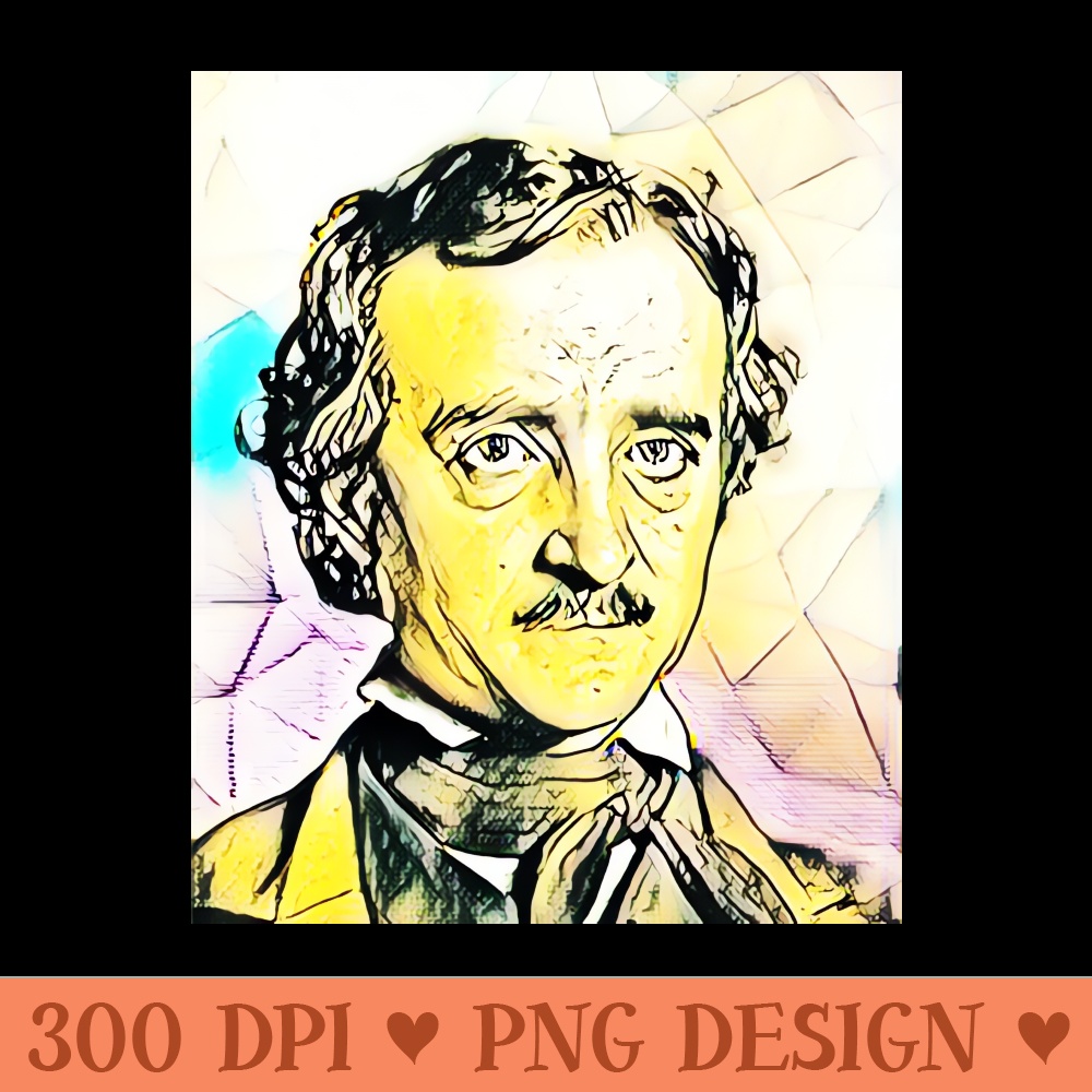 Edgar Allan Poe Portrait Edgar Allan Poe Artwork - PNG file | Inspire ...