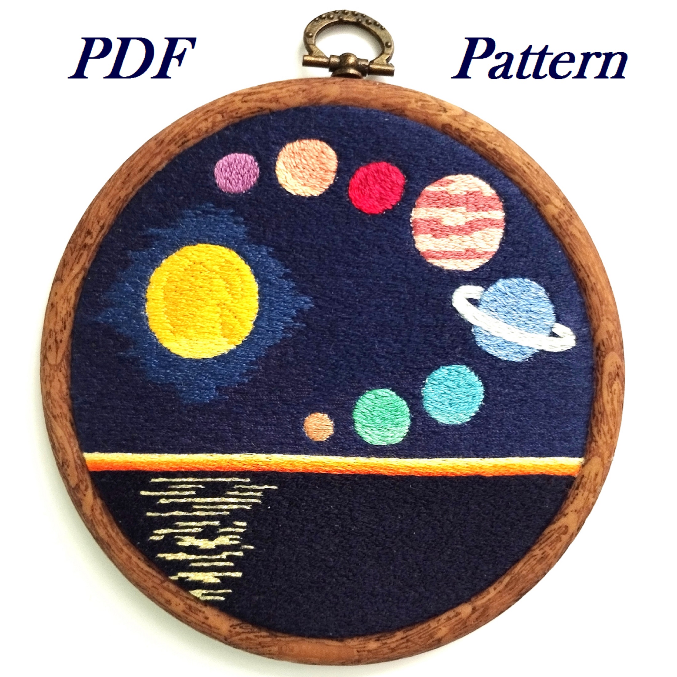 Solar System Embroidery | Inspire Uplift