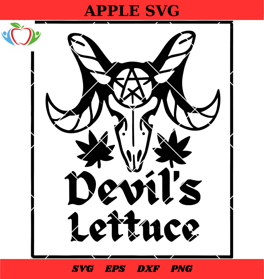 Devils Lettuce Weed Svg, Devil Skull Weed Svg | Inspire Uplift