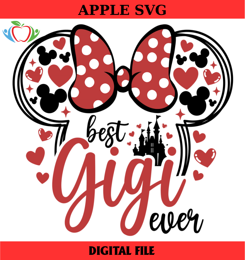 Best Gigi Ever Minnie Mouse Castle SVG, Disney Svg ,Disney M | Inspire ...