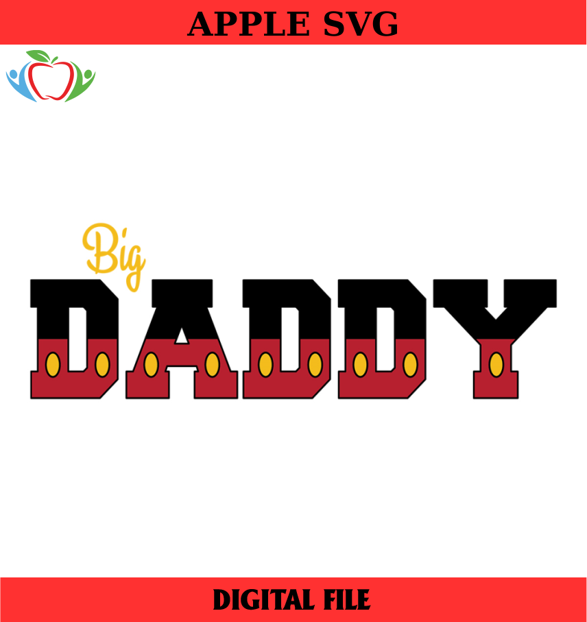 Disney Big Daddy Mickey Mouse SVG, Disney Svg ,Disney Mickey | Inspire Uplift