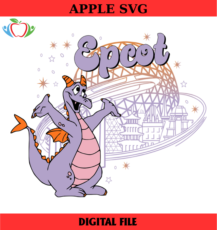 Walt Disney World Epcot Ball Figment SVG, Disney Svg ,Disney | Inspire ...