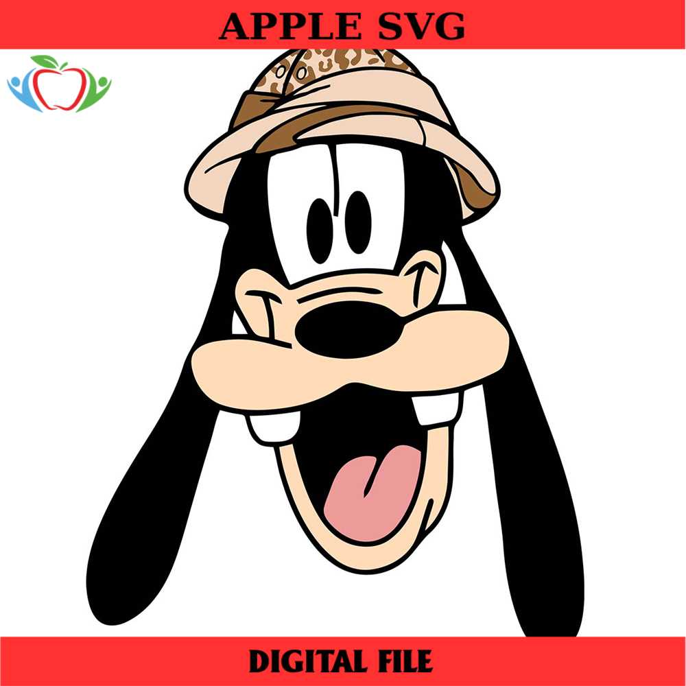 Animal Kingdom Goofy Head SVG | Inspire Uplift
