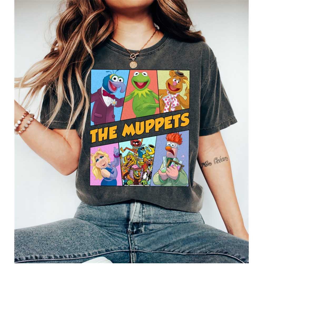 Retro 90s Vintage Disney The Muppets Characters Shirt, Kermi | Inspire ...
