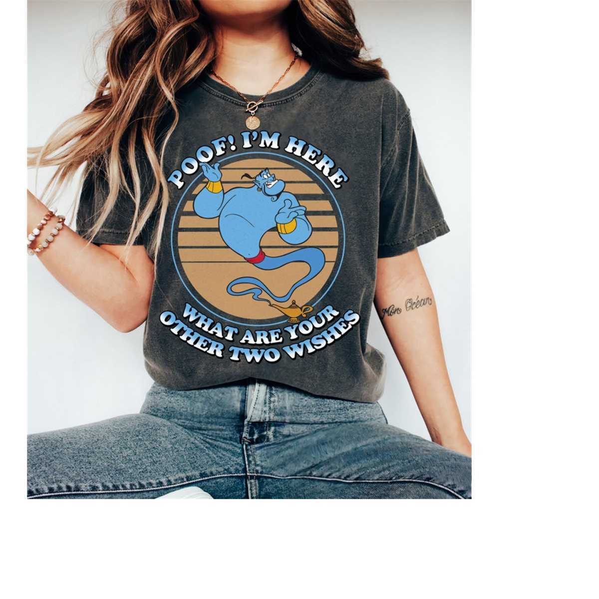 Retro 90s Vintage Disney Genie Poof Im Here What Are Your Ot | Inspire ...