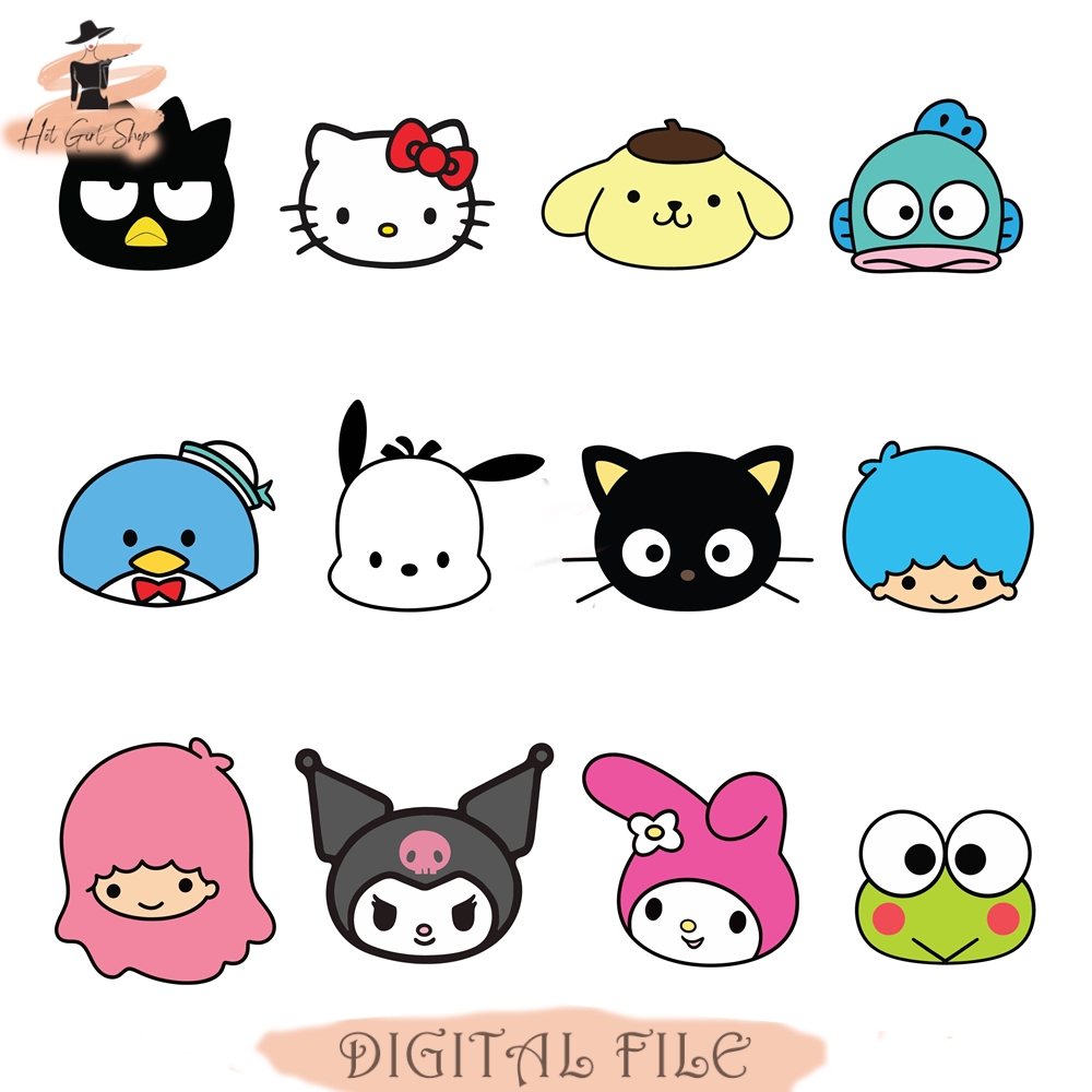 Sanrio Characters Bundle Svg, Sanrio Svg, Hello Kitty Svg, K | Inspire ...