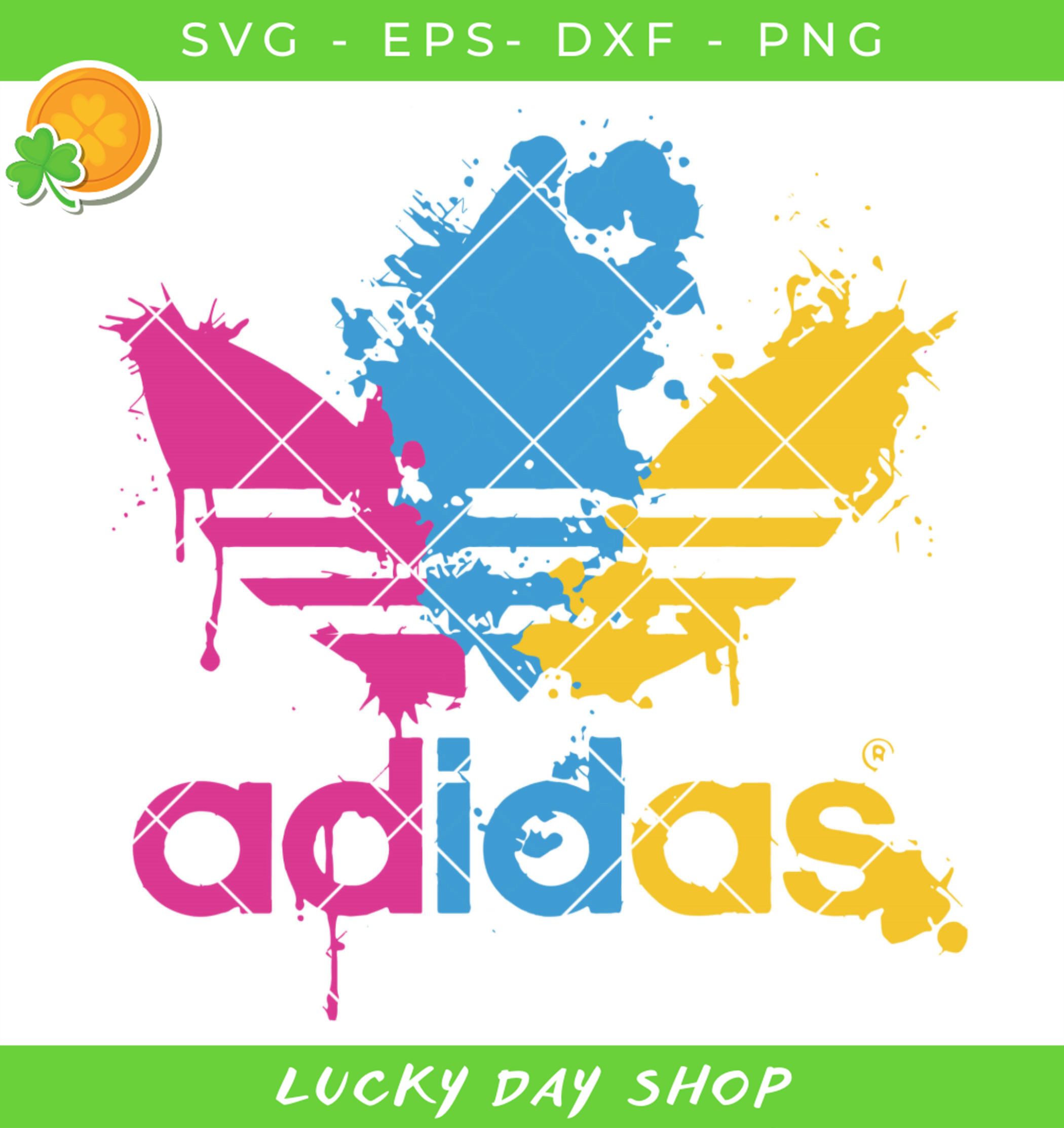 AdidasColorful Melt Svg, Colorful Adidas Svg, Paint Adidas L | Inspire ...