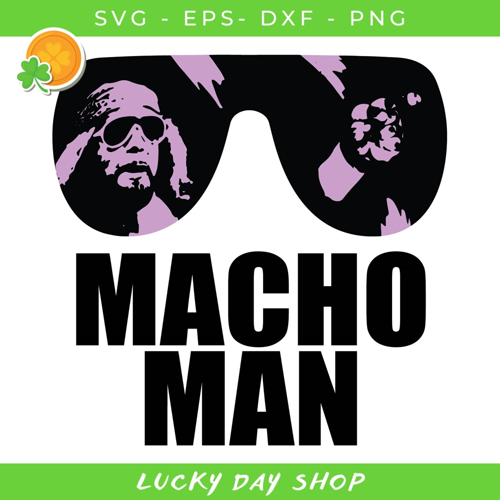 Macho Man Svg, Randy Savage Logo Svg, Wrestler Svg | Inspire Uplift