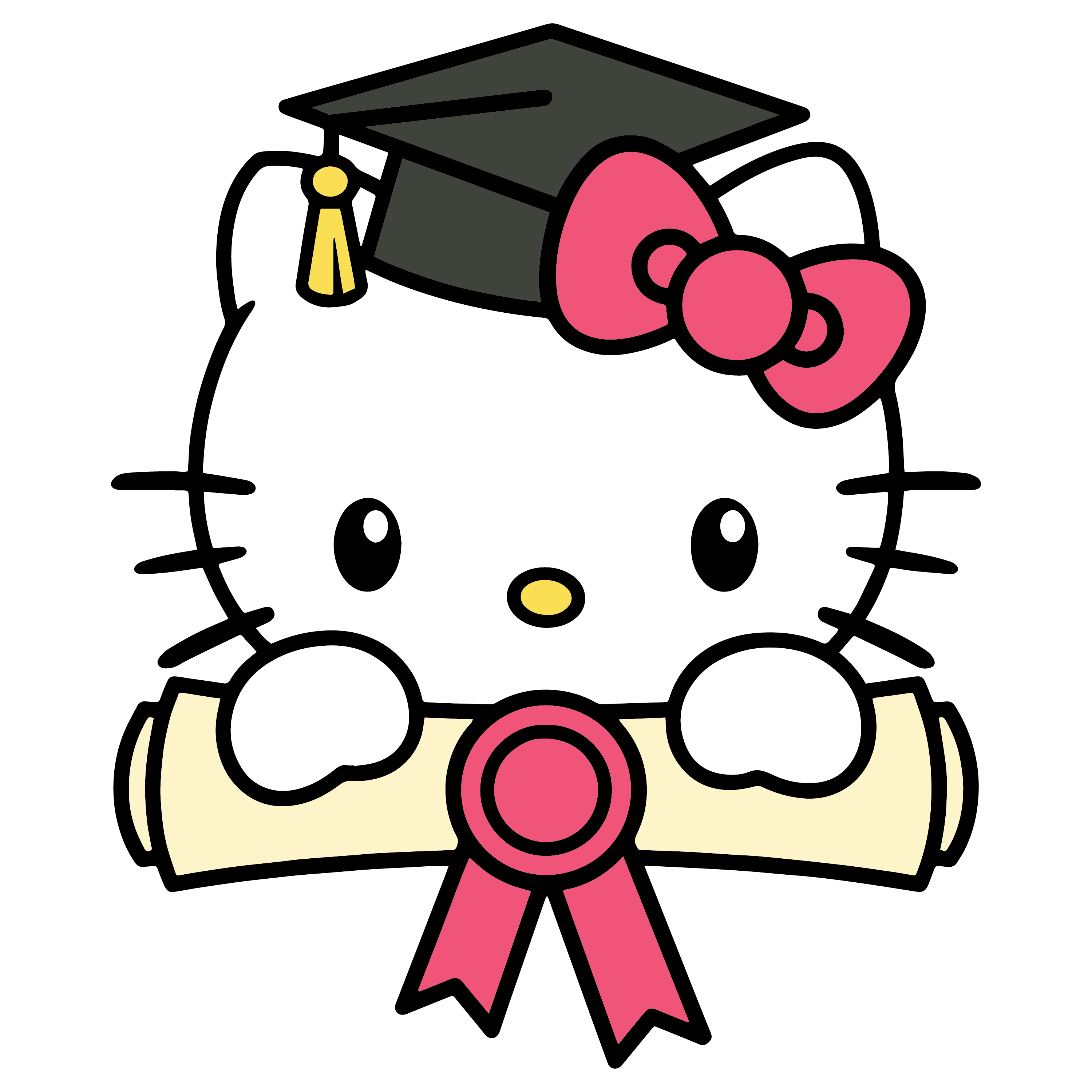 Graduate Hello Kitty Svg, Senior Svg, School Svg, Kawaii | Inspire Uplift