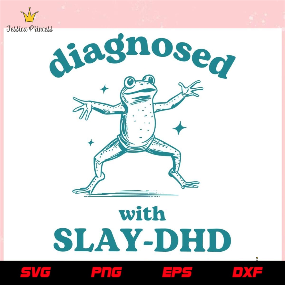 Diagnosed With Slay DHD Funny Mental Health Cartoon ,Trendin | Inspire ...