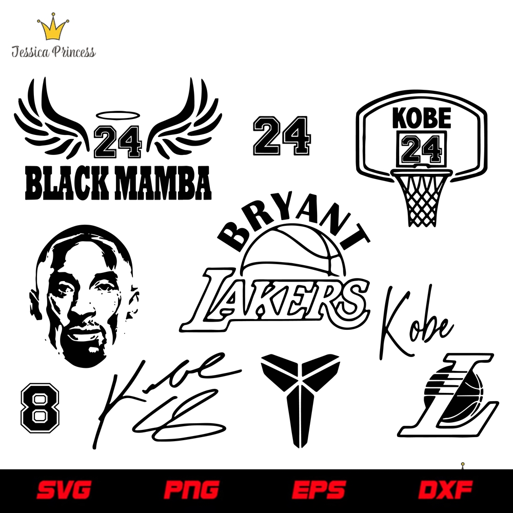Kobe Bryant Basketball SVG Bundle | Inspire Uplift