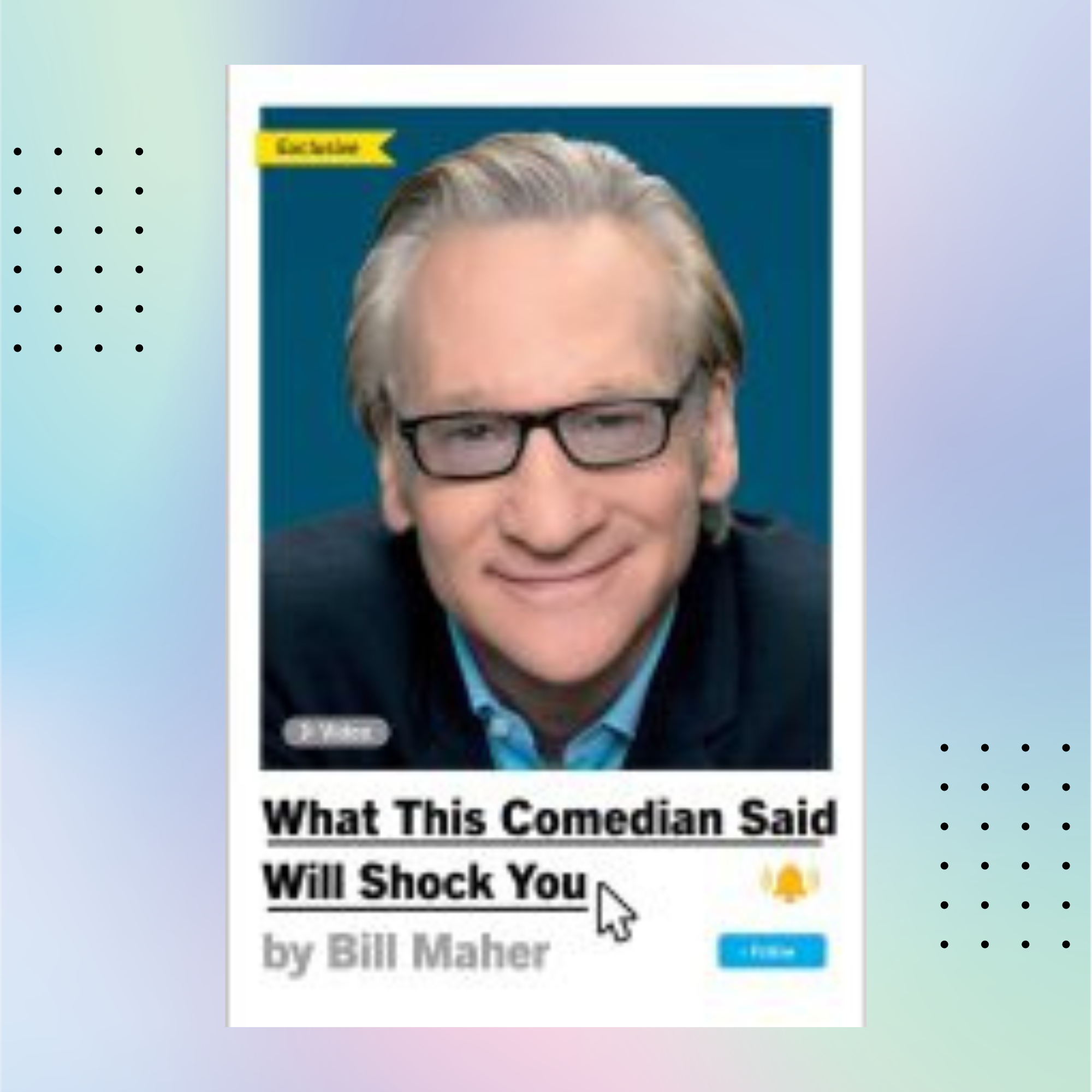 What This Comedian Said Will Shock You by Bill Maher - Inspire Uplift