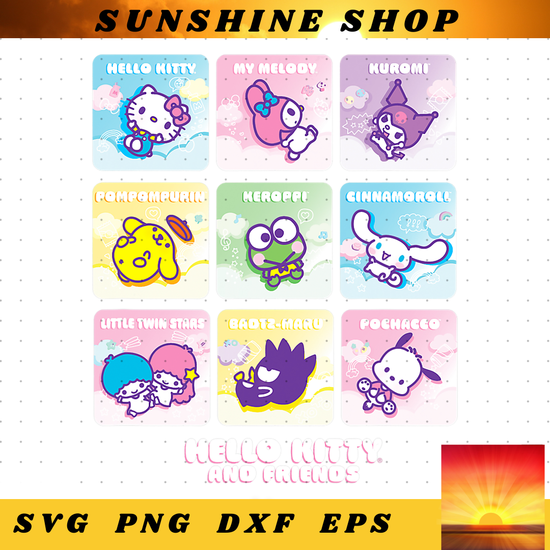 Hello Kitty and Friends Square Icons PNG DownloadHello Kitty | Inspire ...