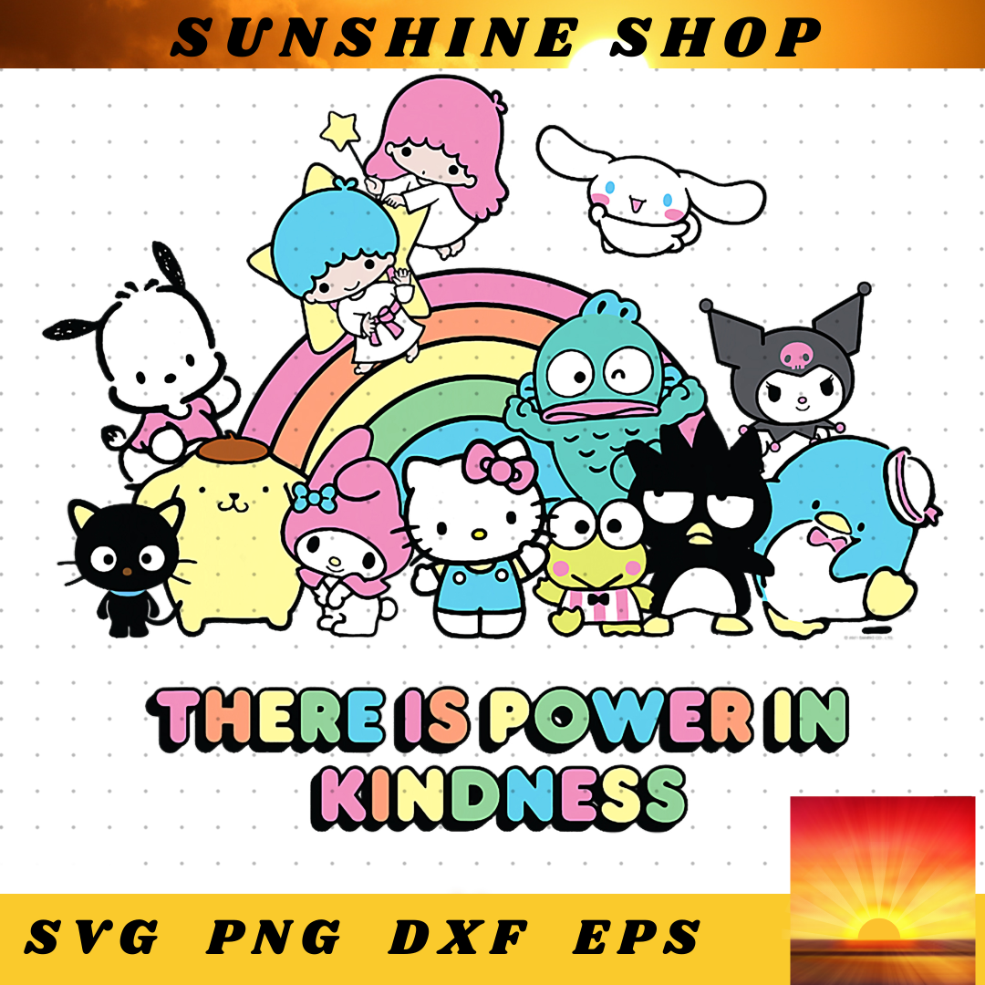 Hello Kitty and Friends There is Power in Kindness PNG Downl | Inspire ...