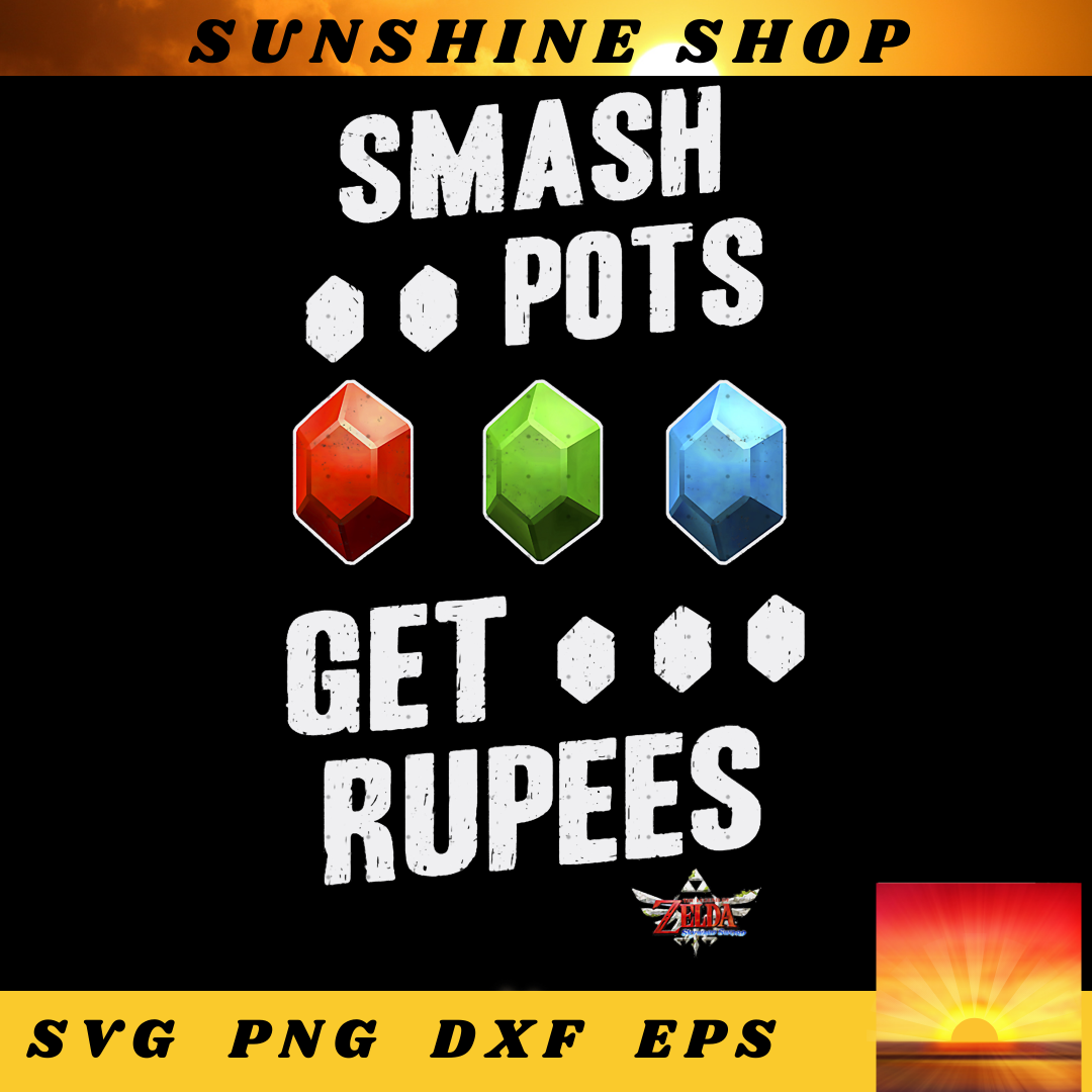 Legend Of Zelda Smash Pots Get Rupees Portrait png, digital - Inspire ...