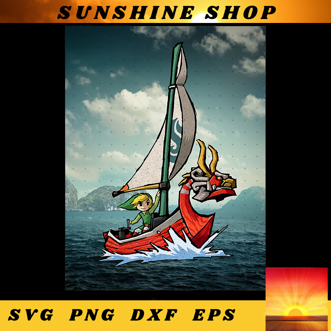 Nintendo Zelda Wind Waker Link Photo-Real Ship Sail png, dig | Inspire ...