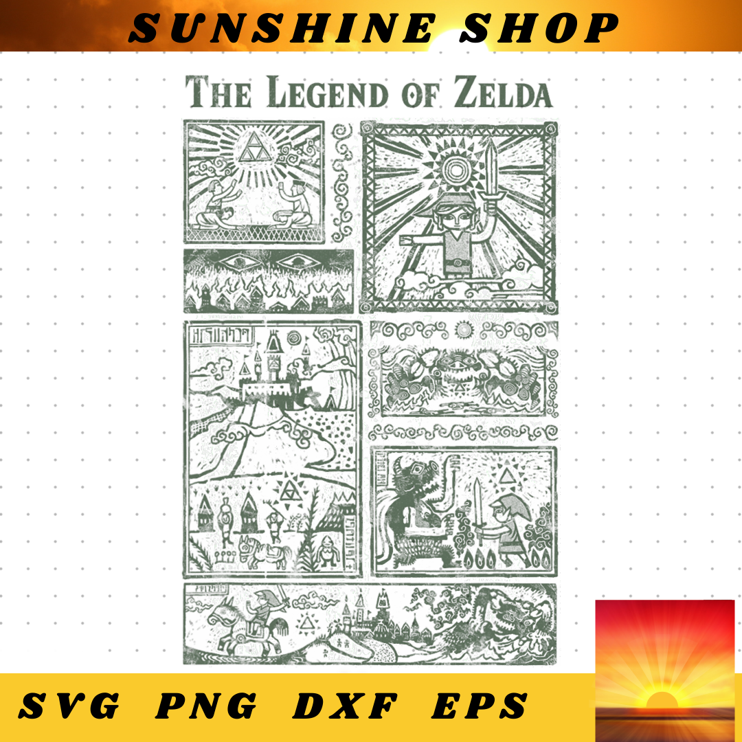 The Legend Of Zelda Story Panels png, digital download, inst - Inspire ...