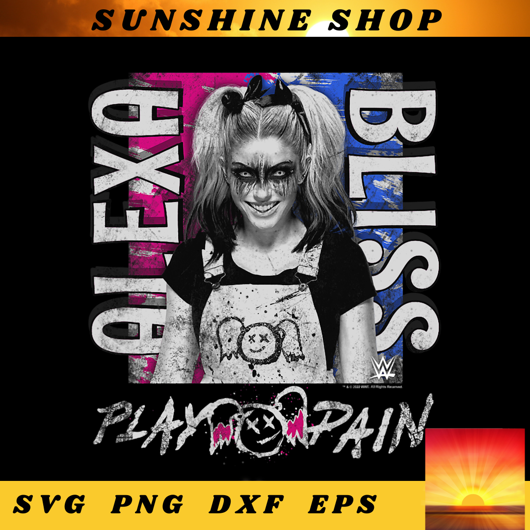 WWE Alexa Bliss Play Pain Centered Wrestling Poster png, dig | Inspire ...