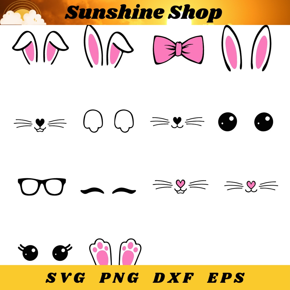 Easter Bunny Svg, Bunny Ears Svg, Bunny Face Svg, Easter Bun | Inspire ...