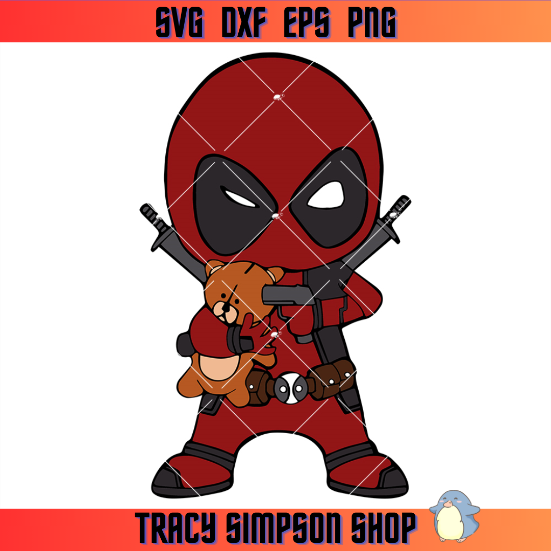 Funny Baby Deadpool Svg, Cute Little Deadpool Svg, Superhero | Inspire ...