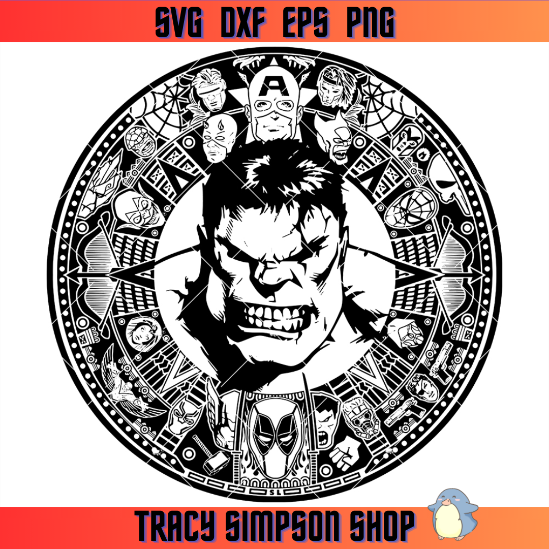 Wall Panel Decor Hulk Superhero Svg, Hulk Superhero Calendar | Inspire ...