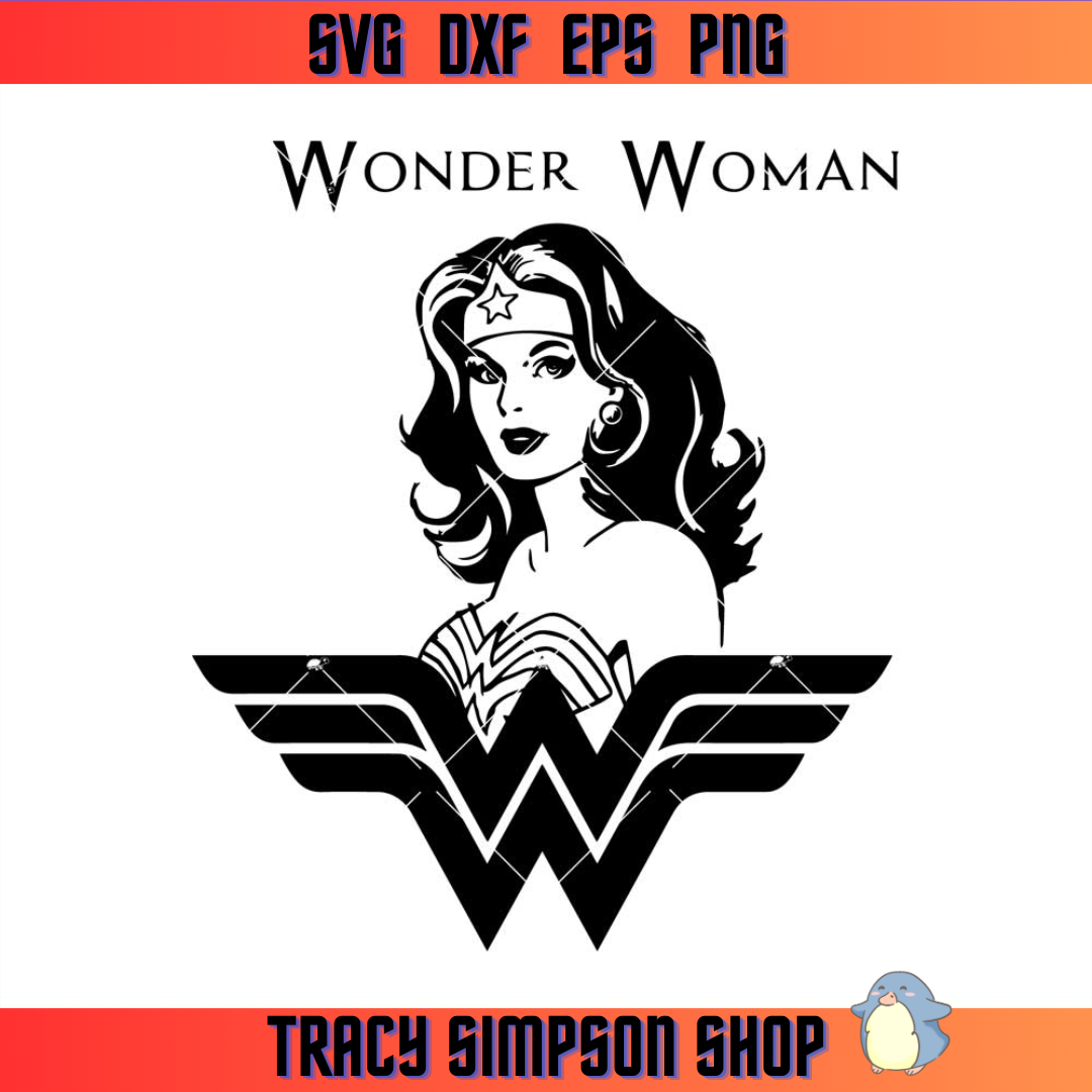 Wonder Woman Svg, Wonder Lady Svg, Superhero Lady Svg | Inspire Uplift