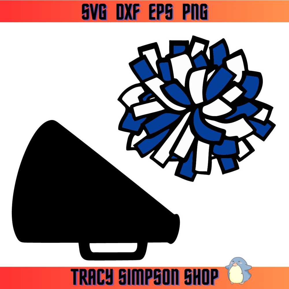 Megaphone Svg, Pom Pom Svg, Cheerleader Svg | Inspire Uplift