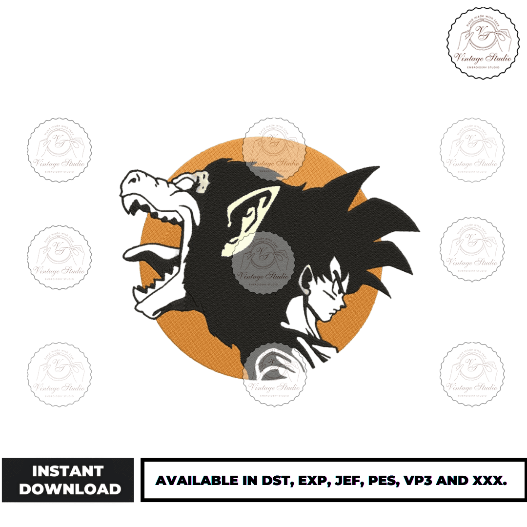 Anime Embroidery Design - Vintage Studio 847 | Inspire Uplift