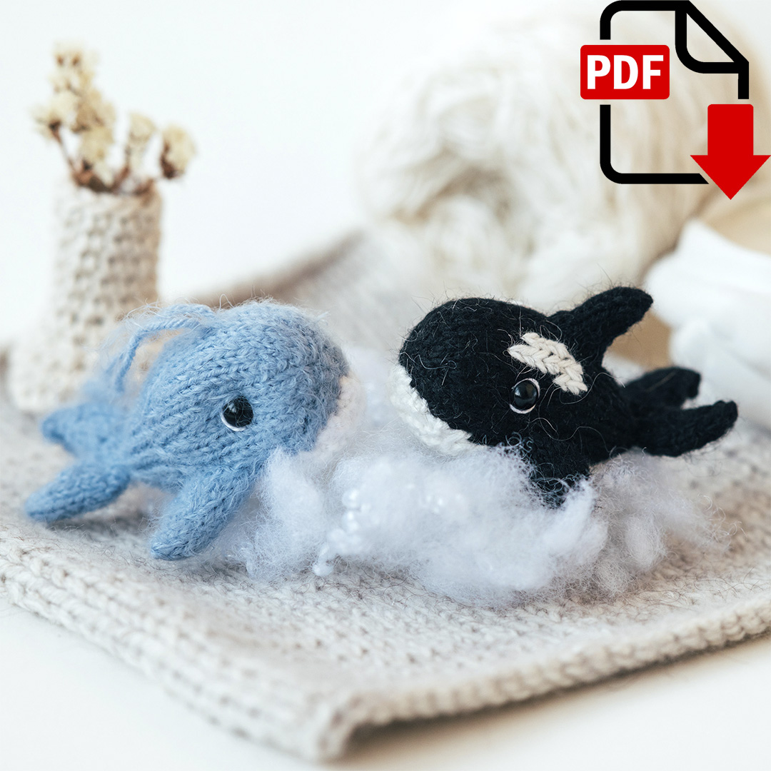 Little whale knitting pattern. Knitted amigurumi orca whale | Inspire ...