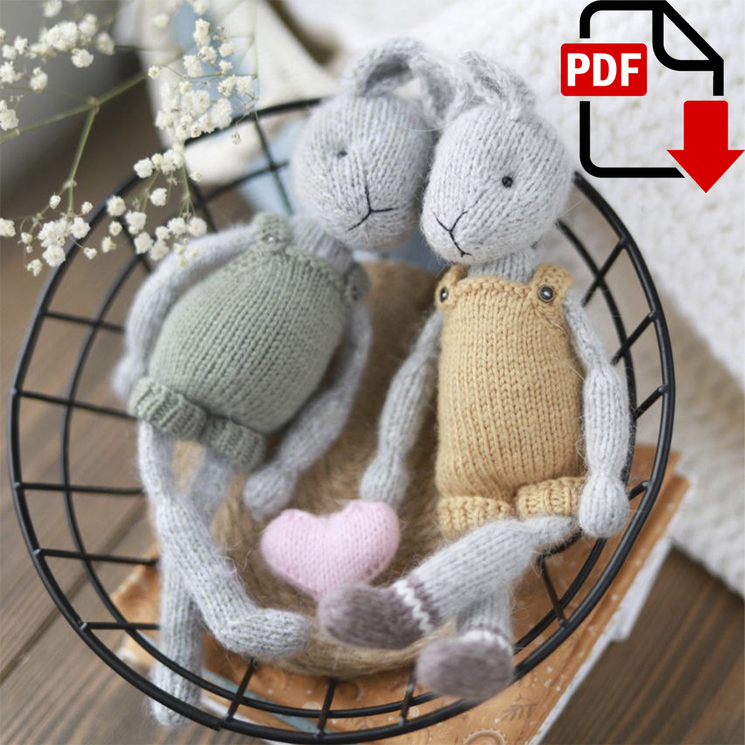 Knitting rabbit pattern. Amigurumi bunny | Inspire Uplift